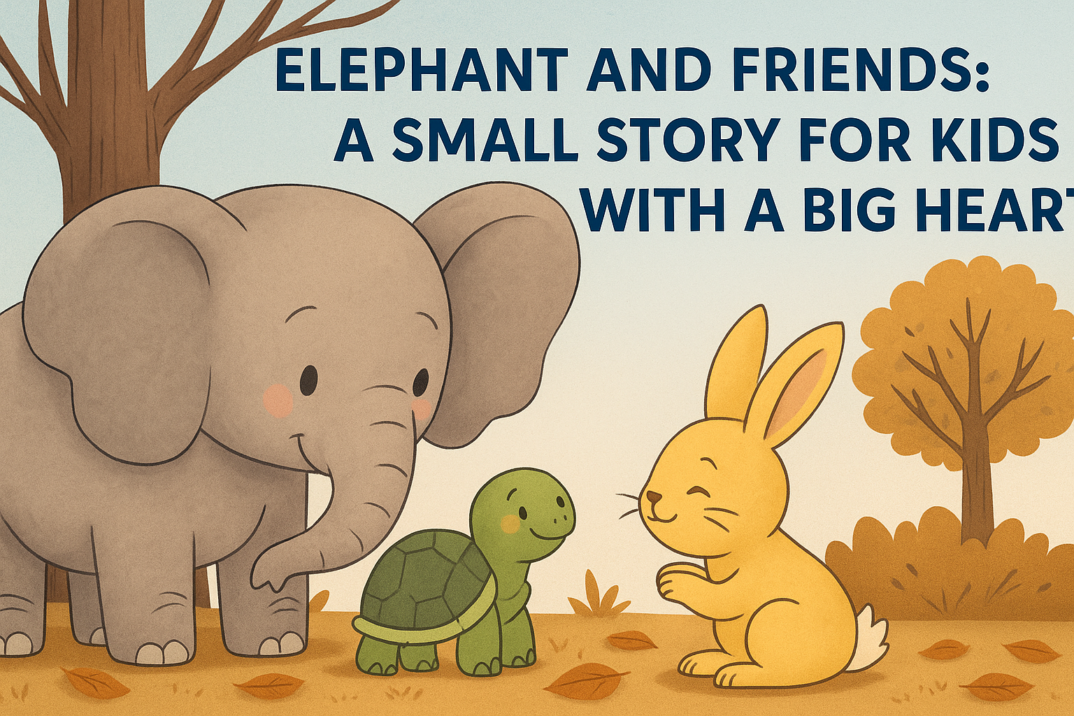 Elephant And Friends: A Small Story for Kids with a Big Heart ...